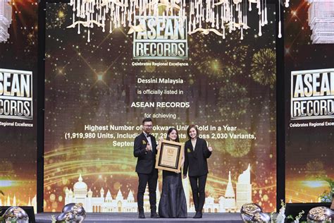 Dessini Officially Recognised By Asean Records For Highest Number Of