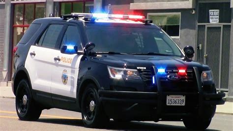 Long Beach Police Dept New Ford Explorer Responding W Rumbler Youtube