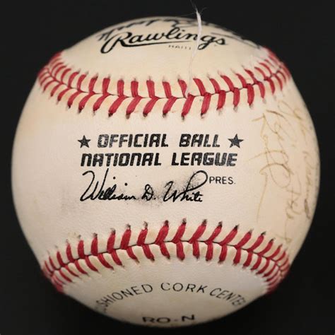 Chicago Cubs Team Signed Baseballs With Bill Connors Ken Frailing And More Ebth