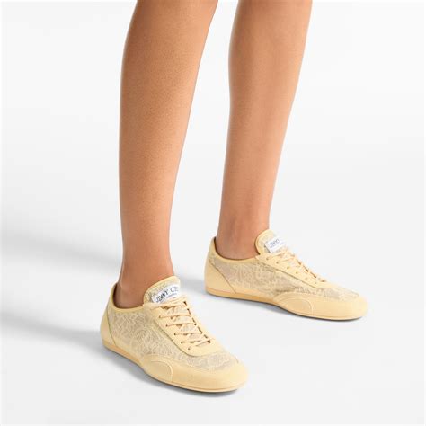 Sunny F Corn Leather Mix And Jimmy Choo Lace Low Top Trainers Jimmy