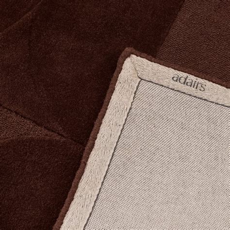 Echo Chocolate Hand Tufted Cut And Loop Wool Rug Adairs