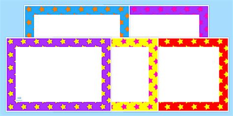 Star Pattern Editable Blank Certificates Twinkl