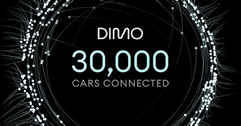 The Dimo Network Has Crossed The Milestone Of 30 000 Vehicles Connected 🤯 With The Recent