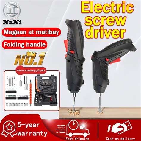 Cordless Screwdriver Electric Screw Driver 48pcs Barena Drill Set