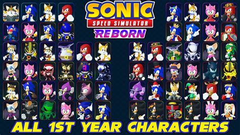 Playing As Every Character In Sonic Speed Simulator 1 Year Anniversary Recap Youtube