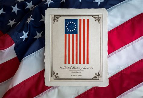 American Betsy Ross Flag Print Etsy