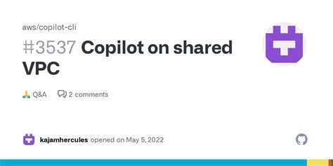 Copilot On Shared Vpc · Aws Copilot Cli · Discussion 3537 · Github