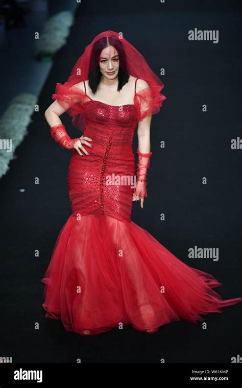 Canadian Actress Christy Chung Displays A New Creation At The Fashion