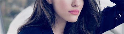 3840x1080 Resolution Cute Kat Dennings In Black And White 3840x1080 Resolution Wallpaper