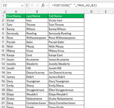 How To Combine Names In Excel Myexcelonline