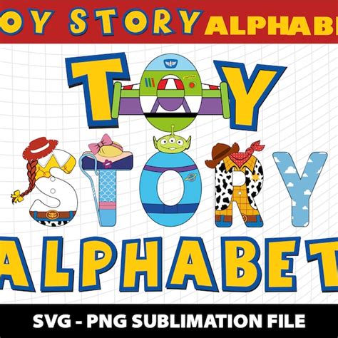 Toy Story Svg Alphabet Etsy France