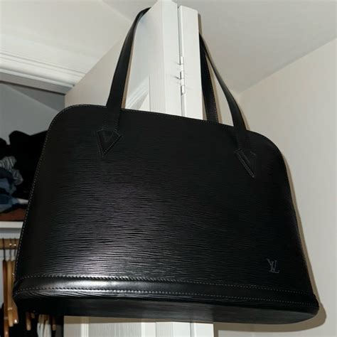 Louis Vuitton Bags Louis Vuitton Lussac Handbag Black Epi Leather