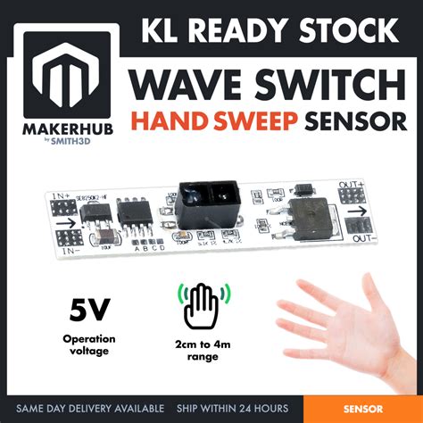 Wave Sensor Relay Module Motion Switch Non Touch Hand Detection Switch