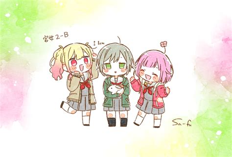 Sa Fu Project Sekai Hinomori Shiho Ootori Emu Tenma Saki Chibi Seifuku