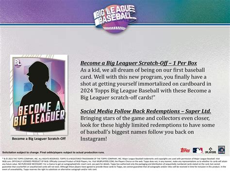 2023 Topps Big League Baseball Hobby Box Da Card World