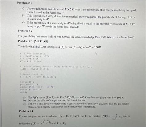 Solved A Under Equilibrium Conditions And T0 K What Is