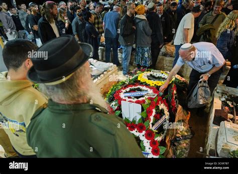 Mourners Attend The Funeral Of Slain Hostage Captain Daniel Peretz At