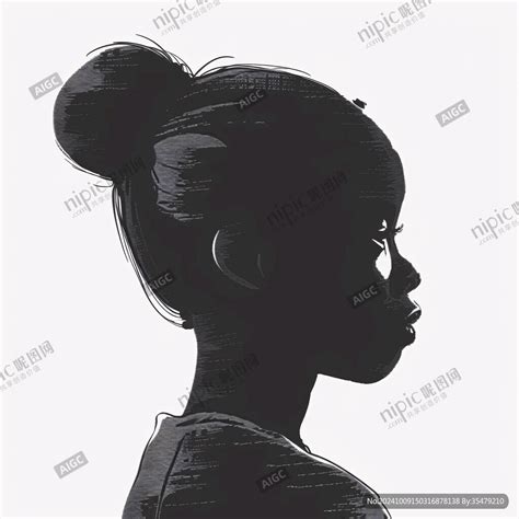 Ai创作图剪影 侧脸 女生 黑白色 艺术 人物 肖像 摄影 黑白照 简约 美感 背影 神秘 气质 优雅 女人 轮廓 线条 素描 抽象 光影