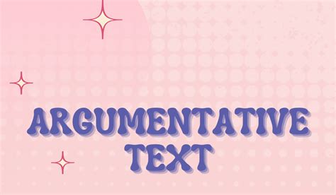 Sample Of Argumentative Text