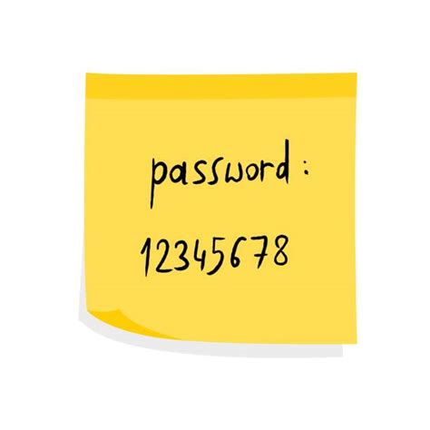 Password Postit Note Illustrations Royalty Free Vector Graphics And Clip