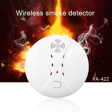 Wireless Smoke Detector Sensitive Photoelectric Fi Grandado