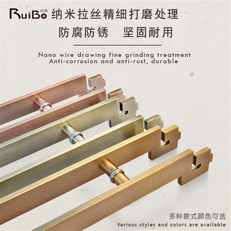 Customize Solid Aluminum Main Door Glass Door Handle Hotel Office