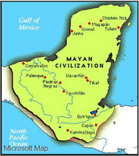 Los Mayas Mapa