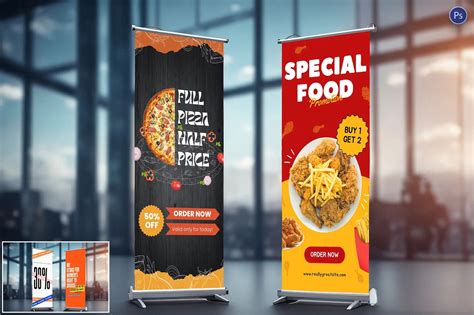 Free Fashion Store Roll Up Banner Mockup Psd Css Author