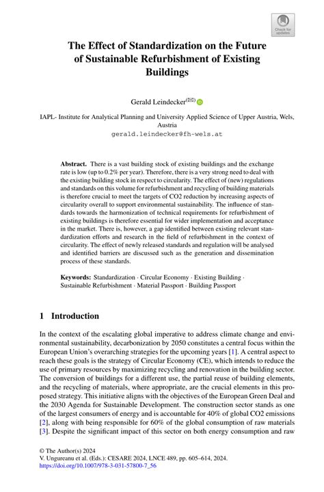 Pdf The Effect Of Standardization On The Future Of Sustainable