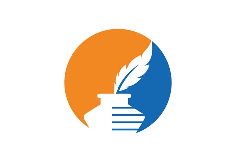 Fountain Pen Writing Logo Design Vector Design Concept 18849089 Vector