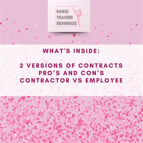 Dance Teacher Contract Template Editable Pdf Studio Owner Agreement