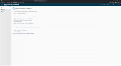 Deploying Vmware Cloud Director Availability 43 Virtual Bytes