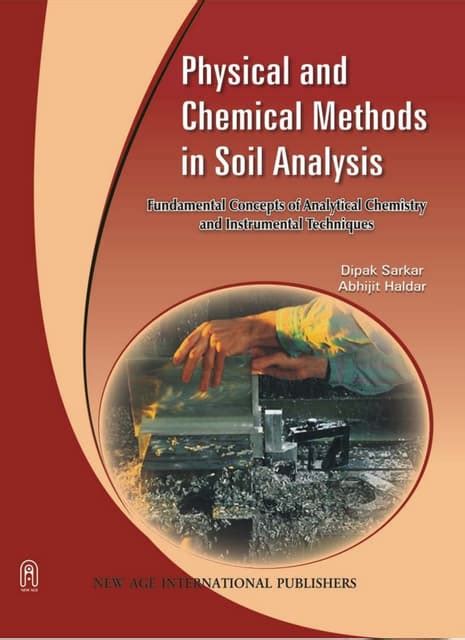 Laboratory Instruments Used In Soil Plant And Water Analysis Pdf Science
