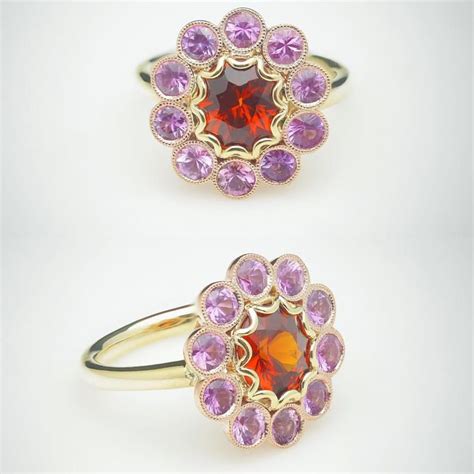 Spessertite Sapphire Ring By David Klass Jewelry