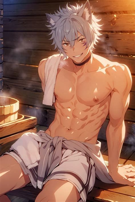 Rule 34 1male Abs Ai Generated Bara Bete Loga Choker Dungeon Ni Deai