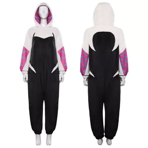Spider Man Across The Spider Verse Gwen Stacy Cosplay Costume Pajamas