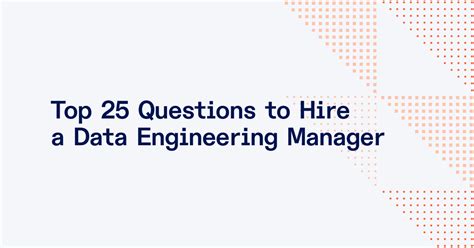 Top Data Engineering Manager Interview Questions Answers
