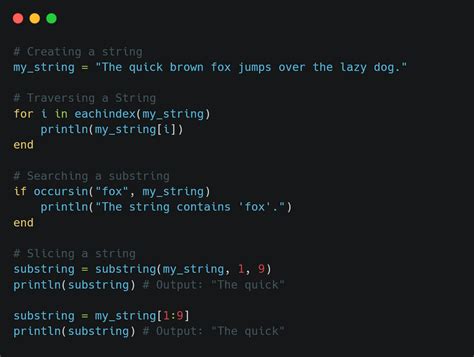 Julia 101 Lesson 06 Working With Strings By Muhammad Salman Kabir