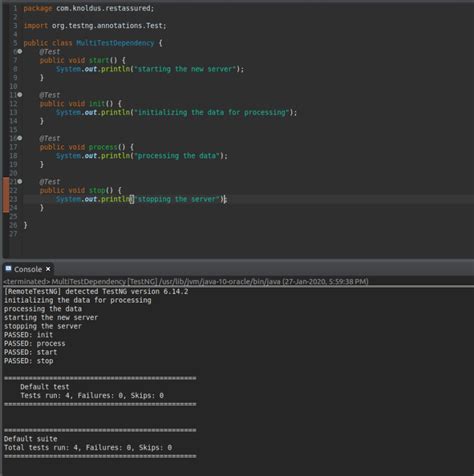 test dependency in testng knoldus blogs