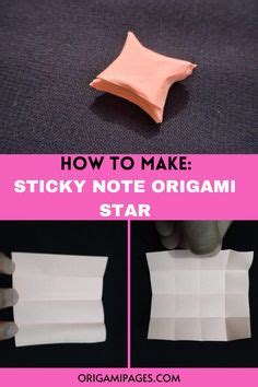 Make A Fun Sticky Note Origami Star In 5 Easy Steps Sticky Note Origami Origami Stars Fun