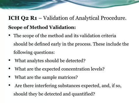Ich Q2 Analytical Method Validation Pptx