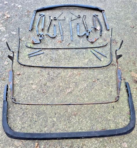 Triumph Stag Hood Soft Top Frame Complete But Dismantled No Bolts 2