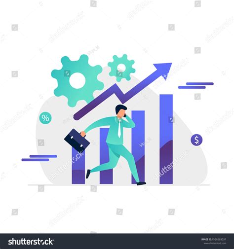 Creating Path Success Businessman Hand Drawing Stock Vector Royalty
