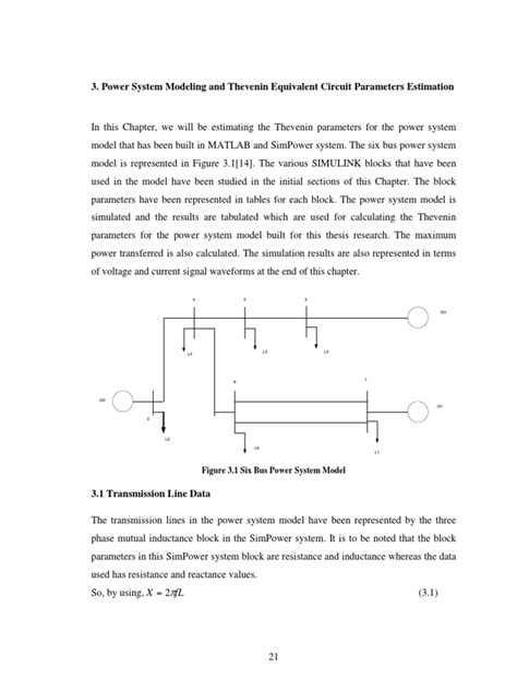 Power System Modeling And Thevenin Equivalent Circuit Parameters Estimation Pdf Ac Power