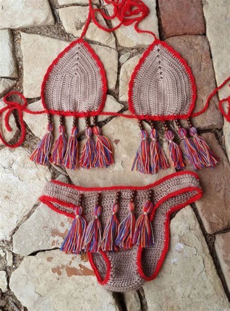 Handmade Cotton Yarn Bikinis