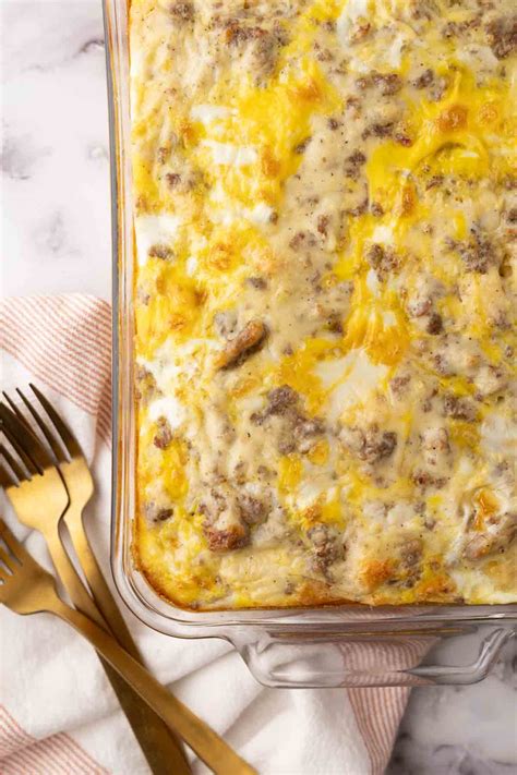 Biscuits And Gravy Breakfast Casserole Barbara Bakes™
