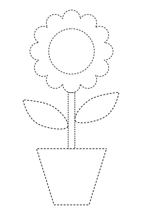 Printable Flower Tracing Printablelib