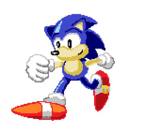 1st Pixel Art Try Sonic Running By Funkyjeremi On Deviantart