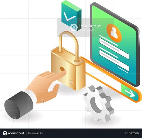 Enter Password For Login Access Illustration Free Download Business