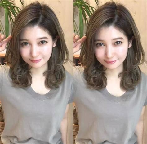 中发发型烫发烫发发型中发大山谷图库